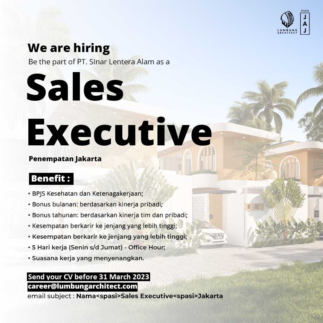 Lowongan Sales Executive di PT Sinar Lentera Alam - Kota Jakarta Selatan - Dki Jakarta ...